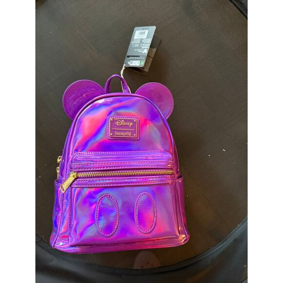 Loungefly | Bags | Mickey Mouse Purple Loungefly Backpack Bnwt | Poshmark